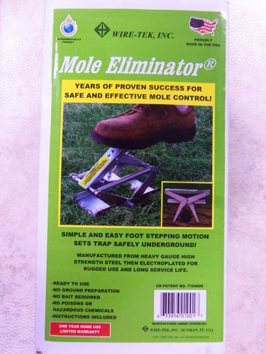2 Wire Tek 1001 Easy Set Mole Eliminator Mole Traps Made in USA Lawn ...
