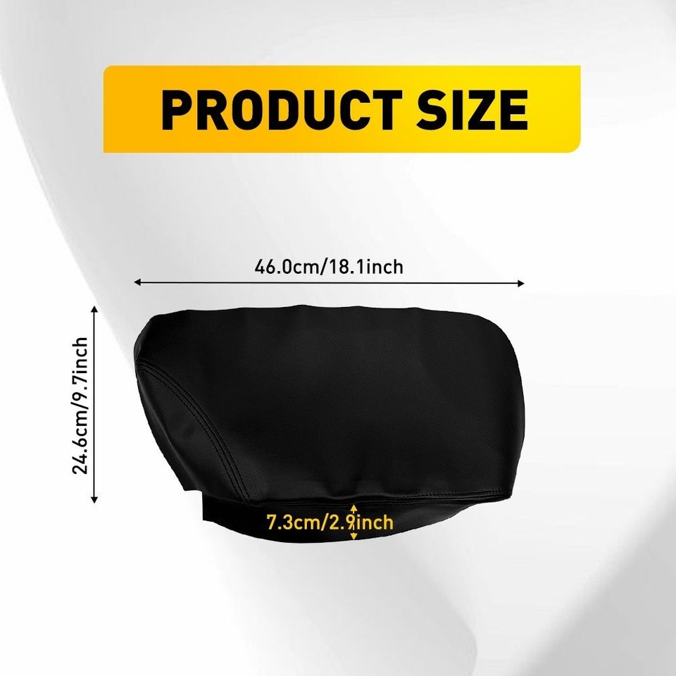 Leather Center Console Armrest Lid Cover Trim For 2015-20 Dodge ...