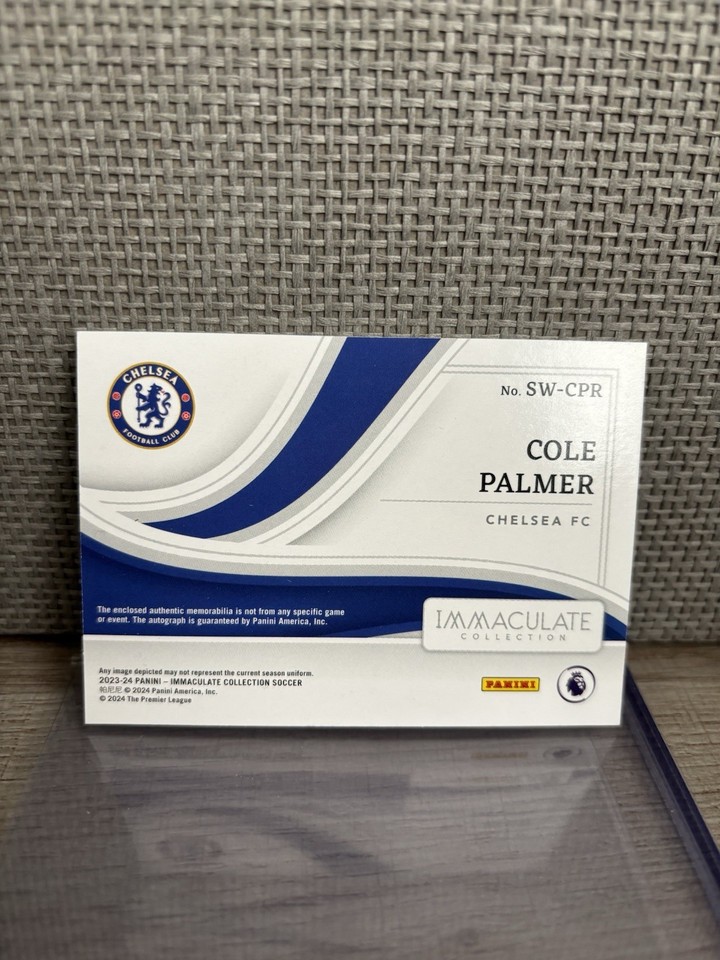 2023-24 Panini Immaculate Cole Palmer Patch Auto /99 Chelsea | eBay
