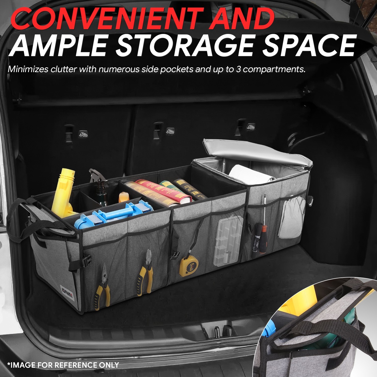 3-In-1 Car Truck Folding Collapsible Trunk Cargo Organizer Caddy Storage Bag Bin | eBay