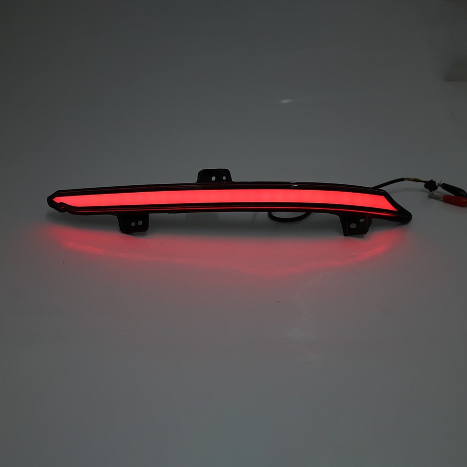 2x Smoke Rear Bumper Reflector Brake Tail Signal Light For Honda Accord ...