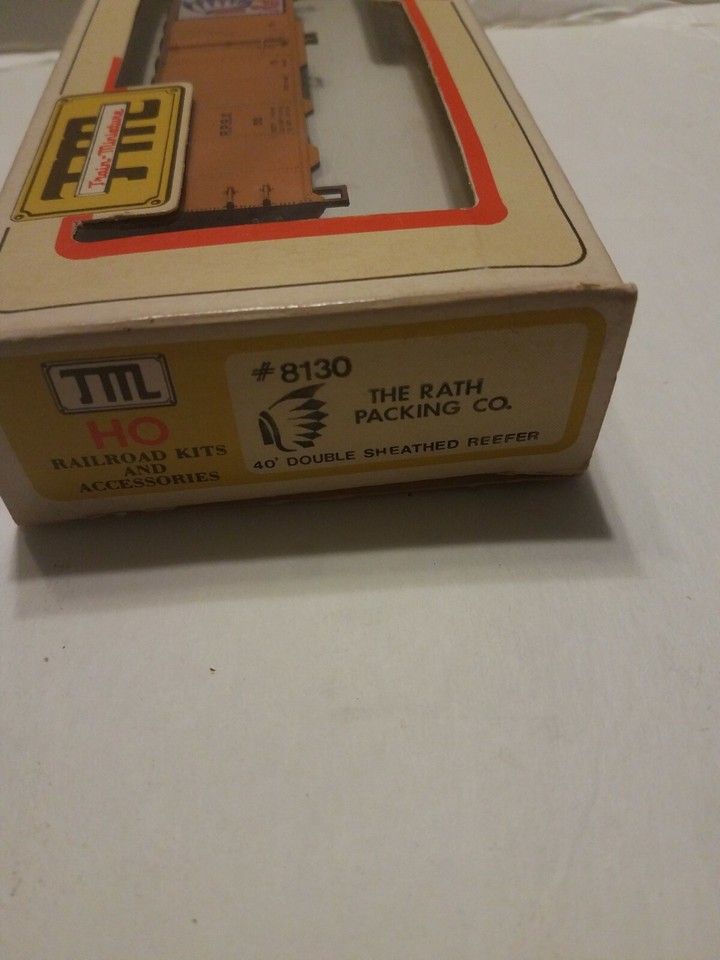 Rath Packing Train Miniature HO Vintage Steel Reefer Kit NIB | eBay