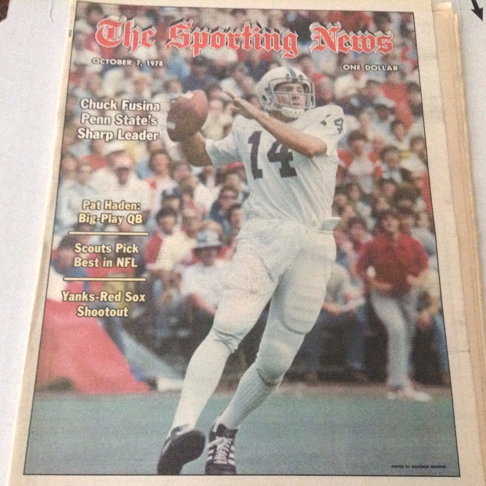 The Sporting News Magazine Chuck Fusina Penn October 7, 1978 ...