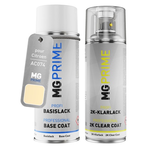 Peinture kit bombe aérosol 2C pour Citroen AC074 Beige Nevada Nevada ...