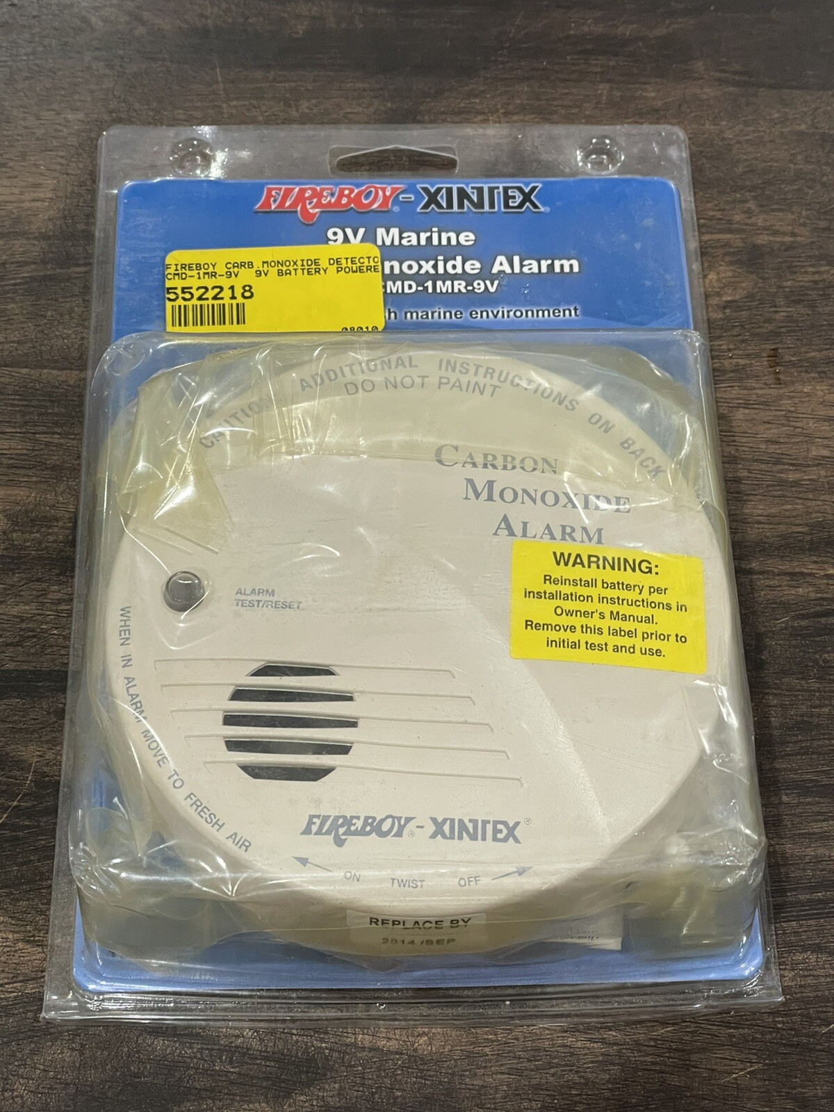Fireboy-Xintex 9V Marine Carbon Monoxide Alarm CMD-1MR-9V for sale ...