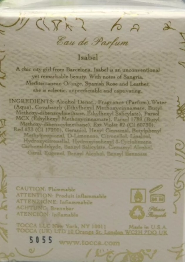 TOCCA Isabel 🌼 Eau De Parfum Spray 1.7 oz 🌼 New In Box 🌼 SEALED Discontinued | eBay