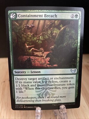 MTG Containment Breach FOIL #125/275 Strixhaven: School of Mages NM/M ...