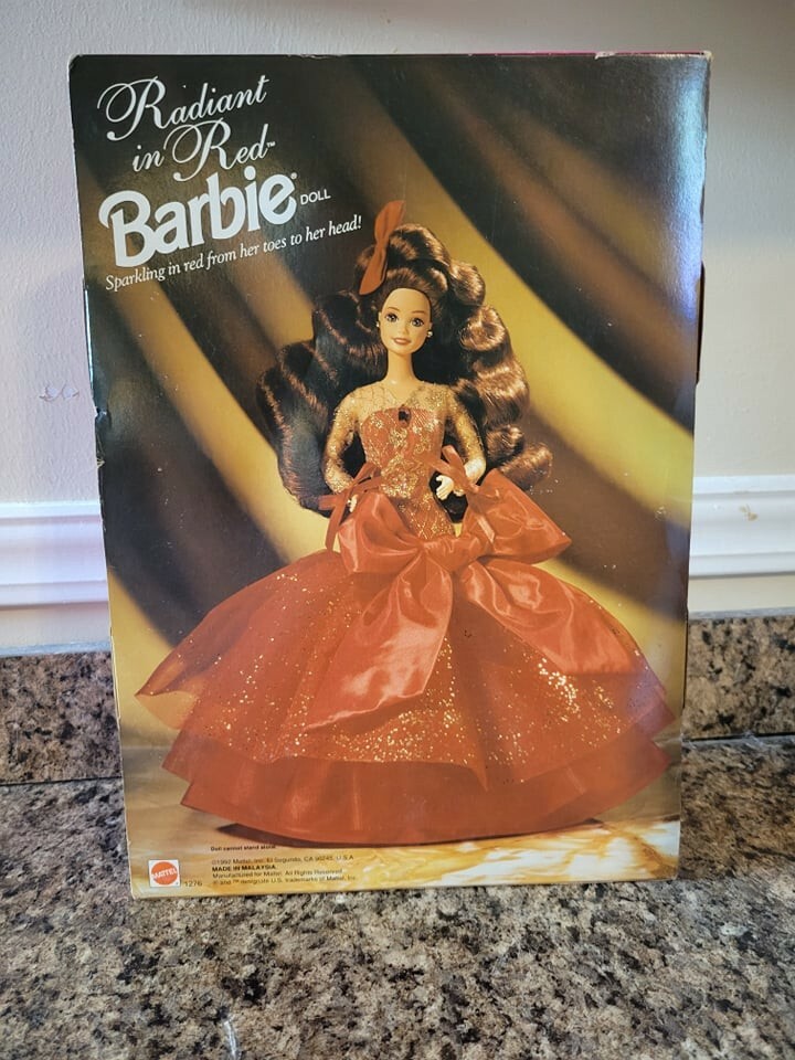 Radiant in Red Barbie Doll Toys R Us Special Edi #1276 New NRFB 1992 ...
