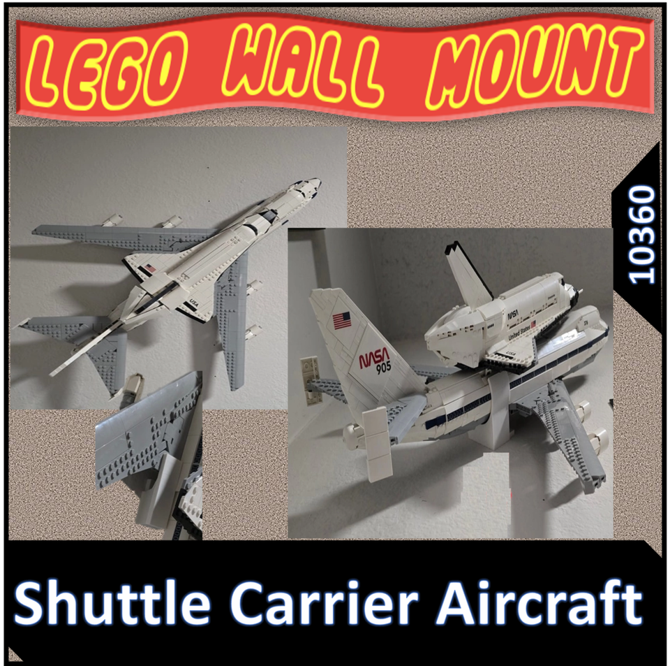 LEGO 10360 Icons Creator Wall Mount LEGO NASA Shuttle Carrier Aircraft ...
