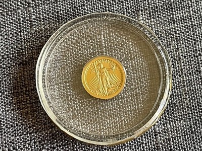 St Gaudens 24k Solid Gold Miniature $20 Coin - National Collector's ...
