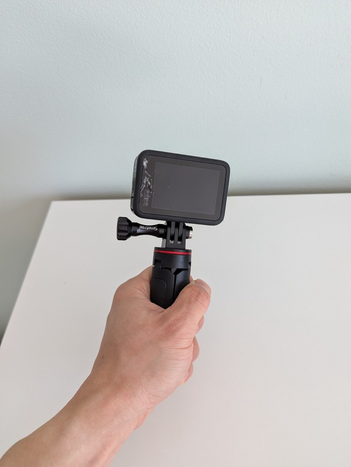 GoPro HERO 10 Black Bundle of Accessories (Screen Cracked But Functions ...