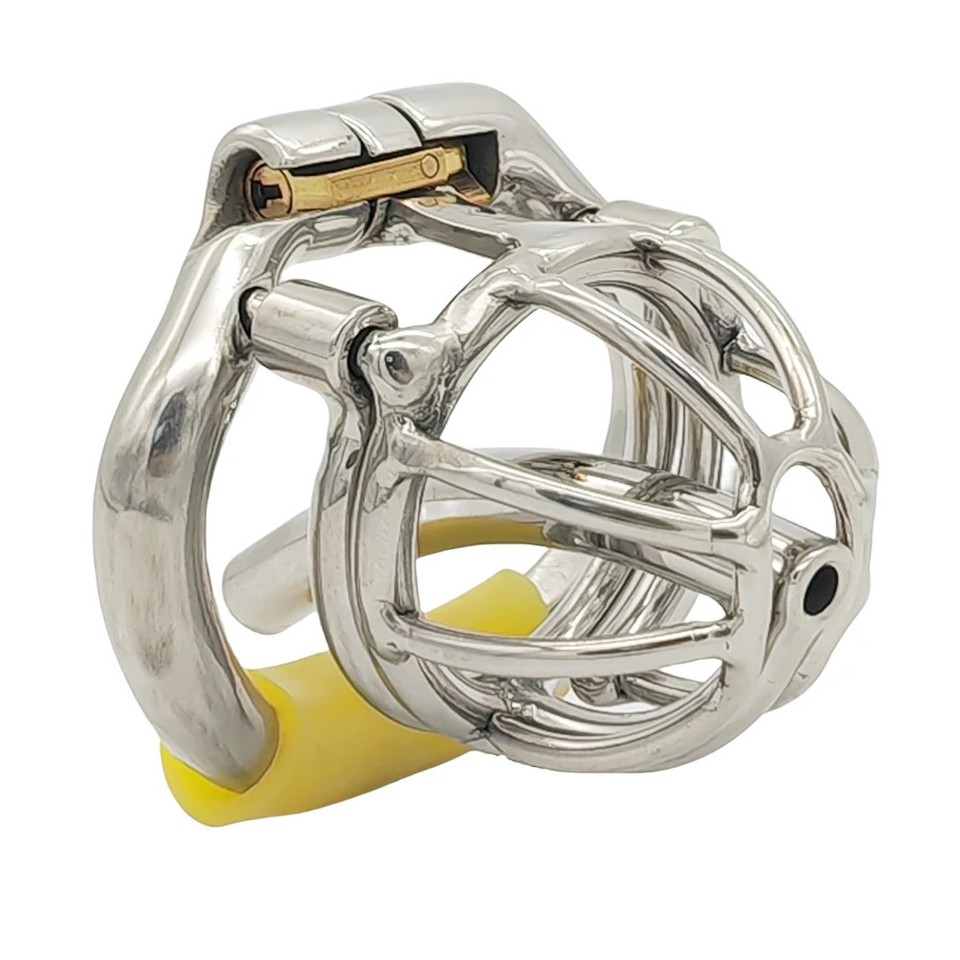 Stainless Steel Chastity Device with Removable Puncture Ring Chastity ...