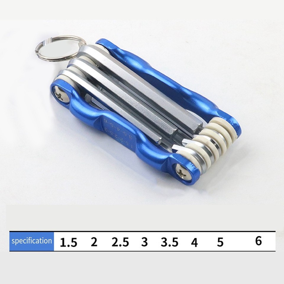Folding Hex Key Box End Wrench Set Flat Head Spanner Key Set Repair ...