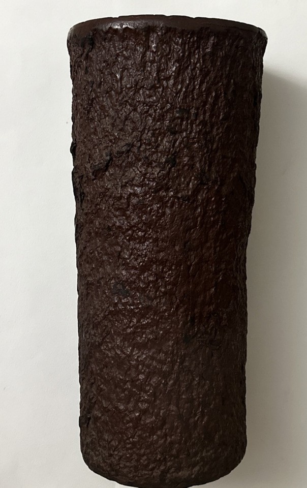 Vintage Handmade slag lava bark umbrella cane stand ONLY - 18” Tall 8 ...