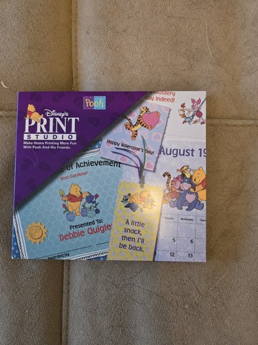 Vintage Disney’s Print Studio Winnie the Pooh CD-ROM Windows 95 ...