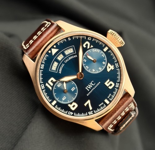 IWC IW502701 Big Pilot Annual Calendar Le Petit Prince 18k Gold 46mm ...