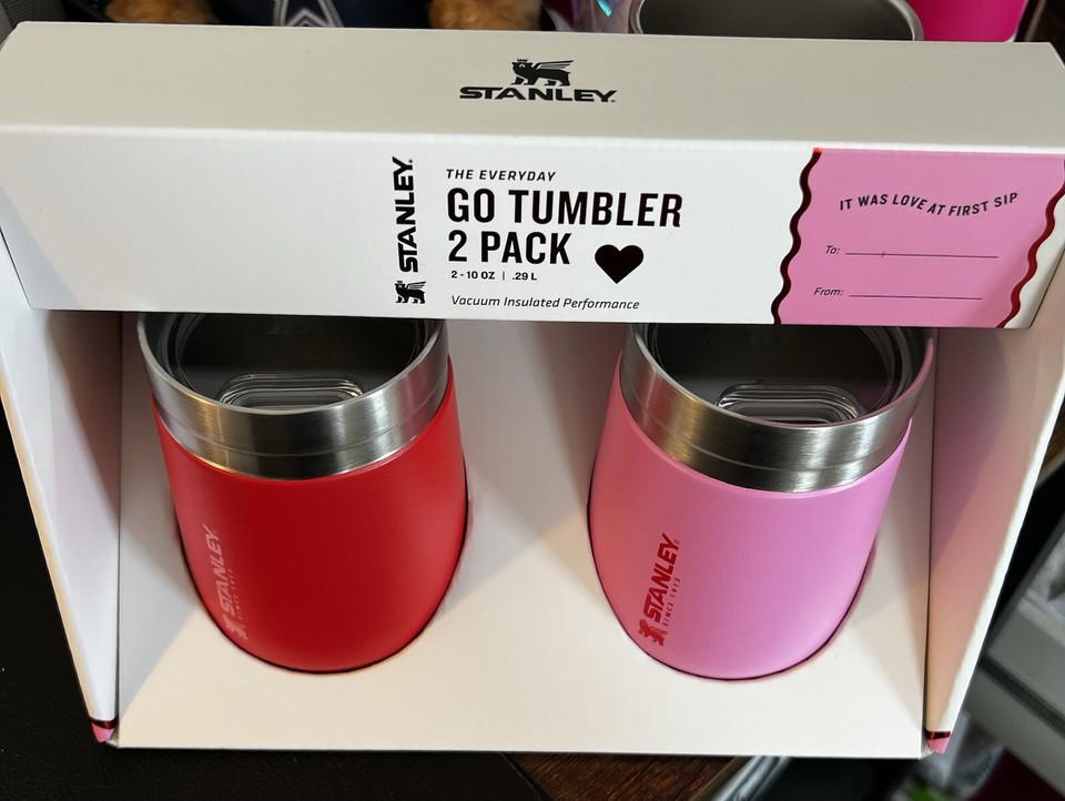 Stanley Target Valentine's Target Red & Pink GO TUMBLER 2 PACK 10 oz ...
