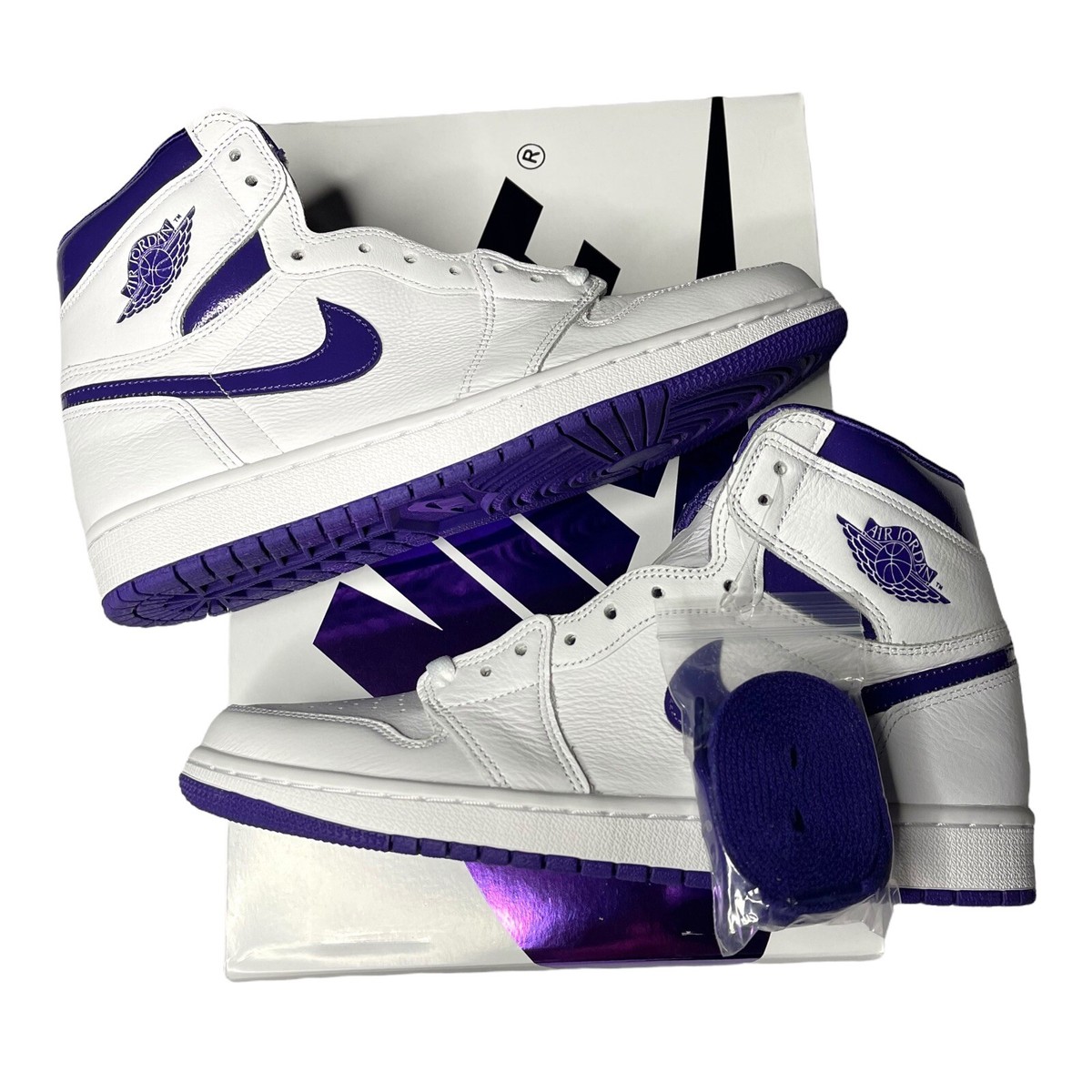 Nike Air Jordan 1 Retro High OG Court Purple Mens Size 8.5 Nike Air Jordan 1 Retro High OG Court Purple Mens Size 8.5