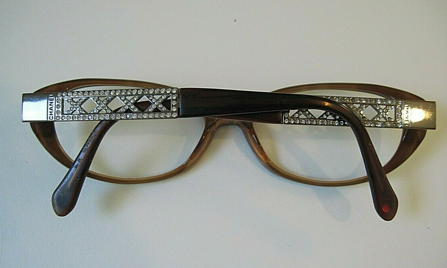 Authentic Chanel 3087-B c.847 Black/Brown 52mm Frames Eyeglasses RX ...