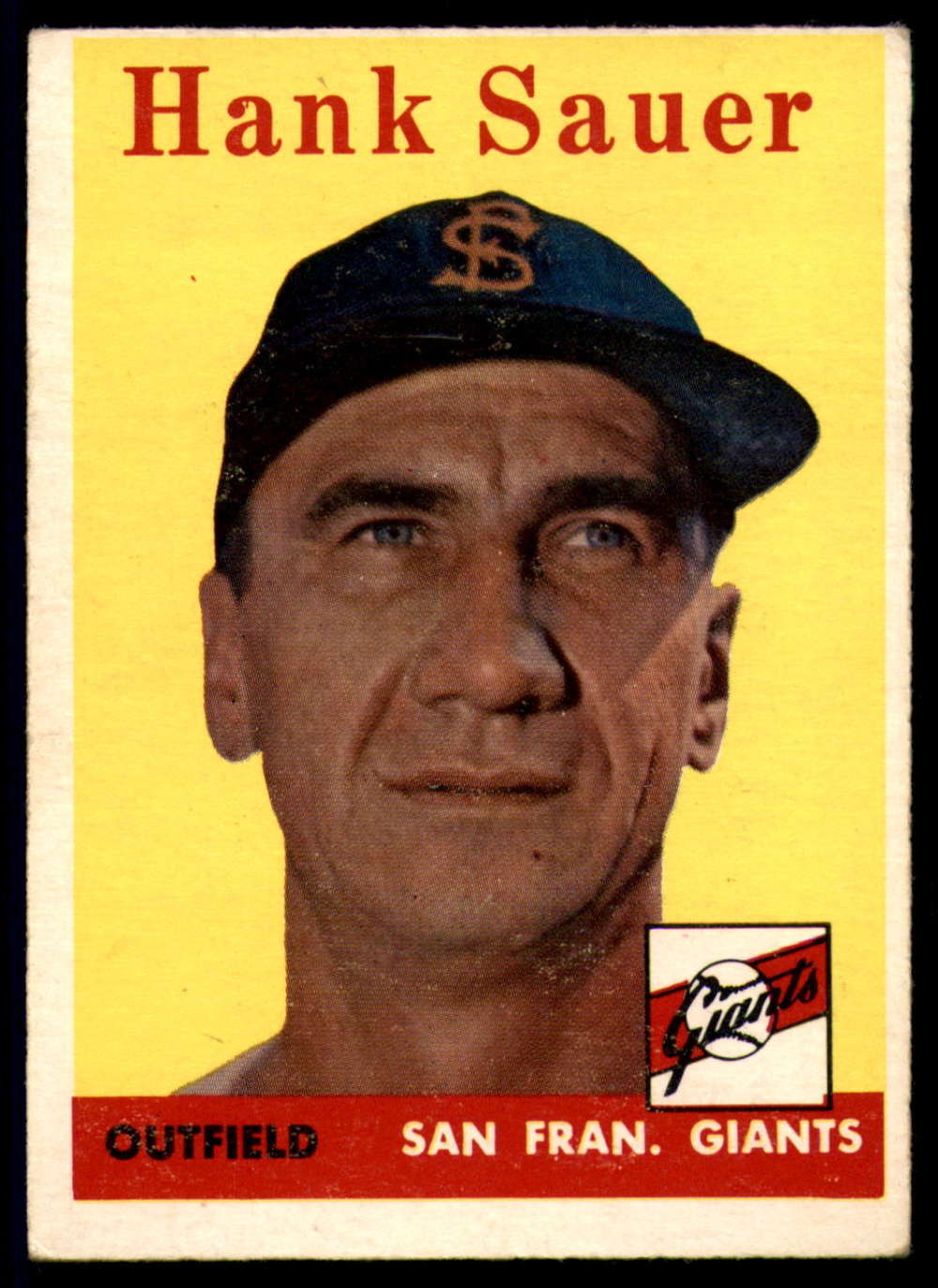 1958 Topps #378 Hank Sauer EX Giants ID:64333 | eBay