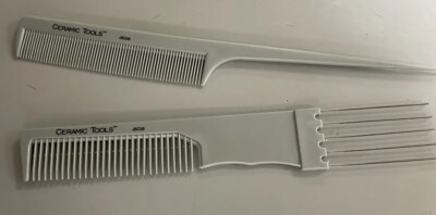 Ceramic Tools Lift And RatTail Styling Combs New Hi Tech You Get 2 ...