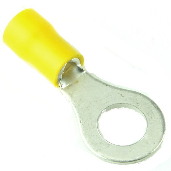 Ring Eyelet Terminals - Pre-Insulated Earth Connectors Various Sizes ...