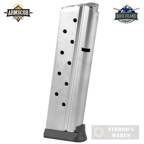 RIA Armscor 1911 .22 TCM 9mm .38 Super 10 Round MAGAZINE 38-747 Steel ...