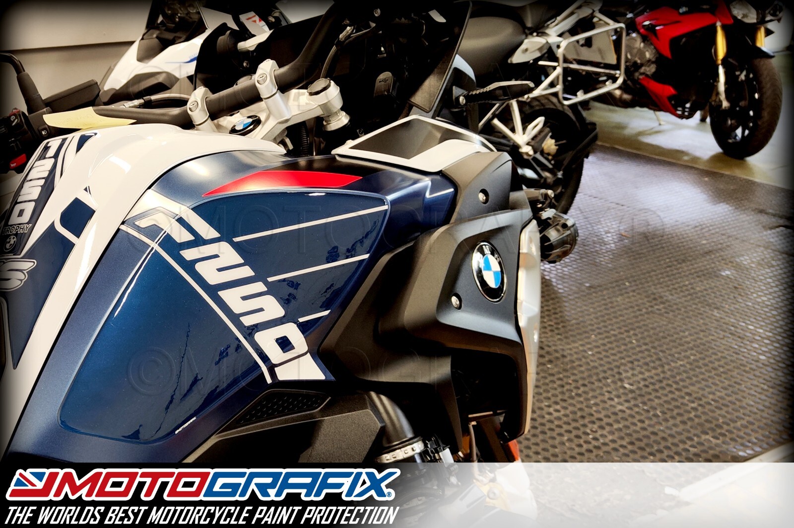 BMW R1250GS Trophy 2022 2023 Motorcycle Knee / Gas Tank Paint ...