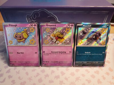 Pokémon Scarlet Violet Promo Maschiff Fidough Greavard 069 070 071 ...