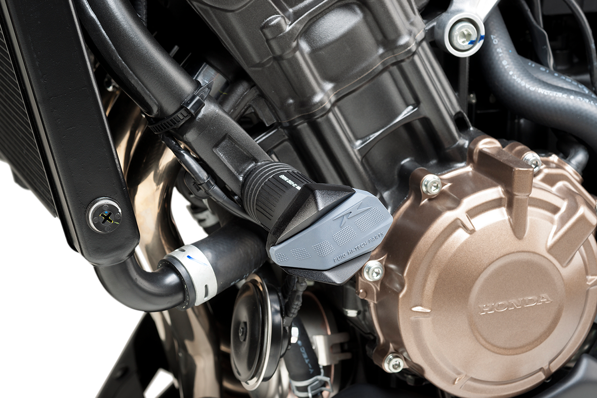 Puig Black R12 Frame Sliders (PAIR) with Replaceable Rubber Crash Pads ...