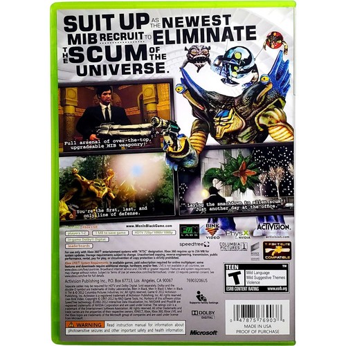 Men In Black Alien Crisis - Microsoft Xbox 360 Tested Authentic | eBay