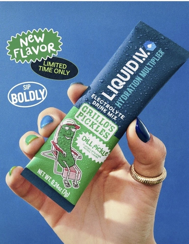 LIMITED EDITION Grillo’s Pickles Liquid IV - 10 Pack IN HAND - Sold Out ...