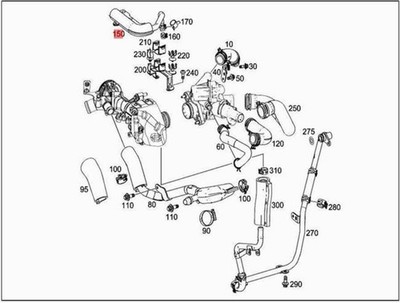 Genuine MERCEDES Coolant hose 1332000182 | eBay