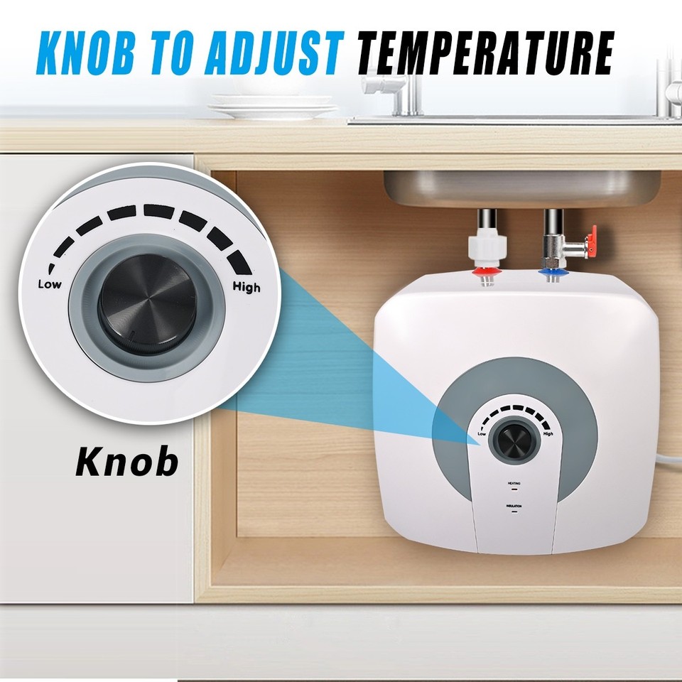 15L Electric Instant Hot Water Heater Under Sink Small Water Tank ...