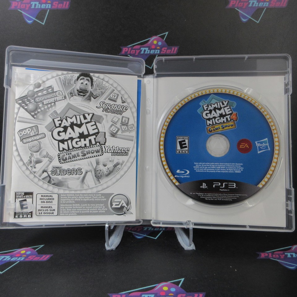 Family Game Night 4 The Game Show PS3 PlayStation 3 - Complete CIB ...