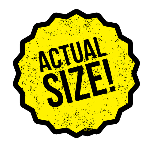 2 x Car Stickers - actual size Decal Bumper Bike Truck Laptop Window ...