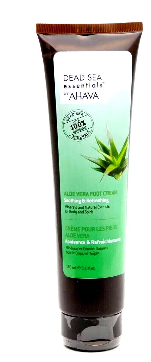 Dead Sea Essentials By Ahava Aloe Vera Foot Cream 5.1 Oz MINERALS ...