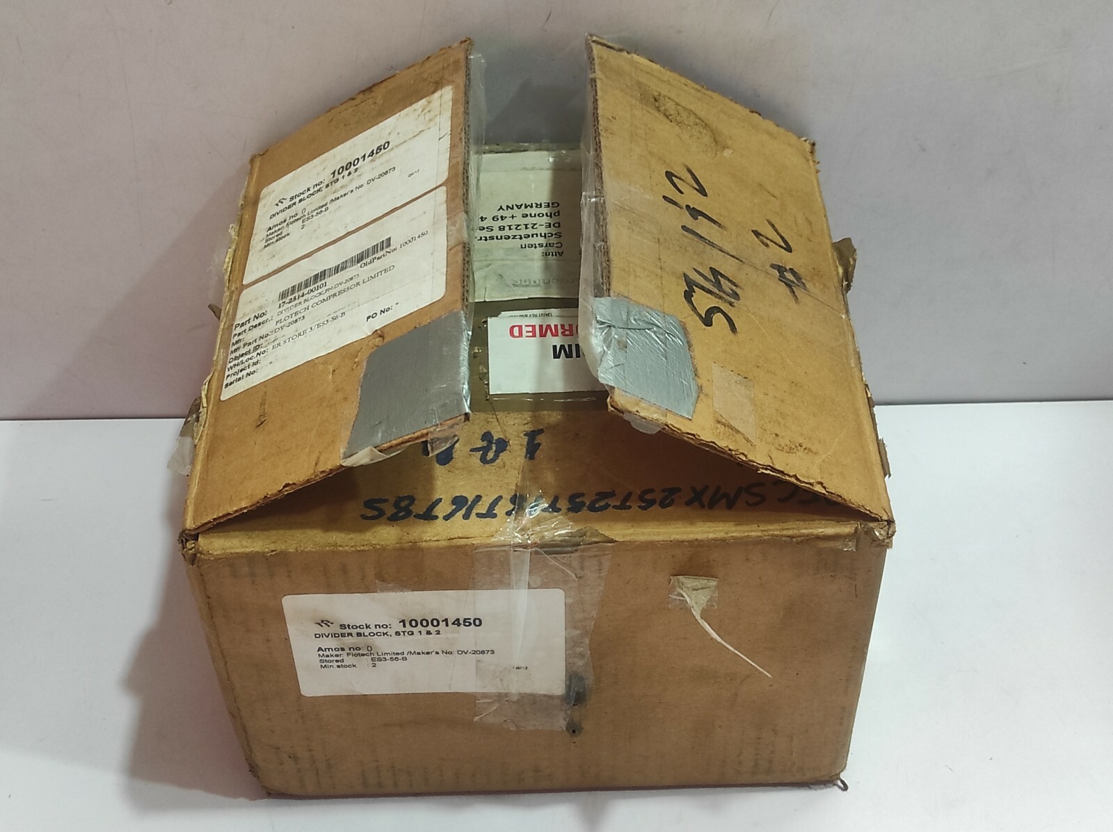 Peter Brothers Divider Block Stage 1 & 2 SB-D-I A-15 Sloan brothers DV ...