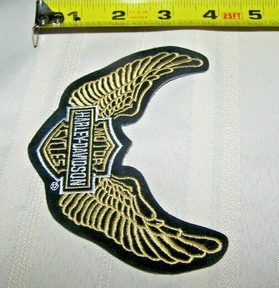 Black Harley Davidson Broken Wing Patch Harley Davidson® 5 In.