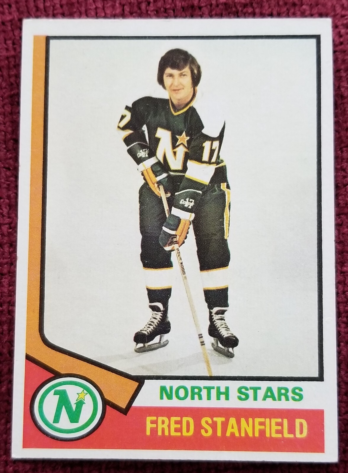 Fred Stanfield Minnesota North Stars Center Topps 1974 Card #31 | eBay
