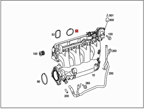 Genuine MERCEDES Flange gasket 2711410880 | eBay