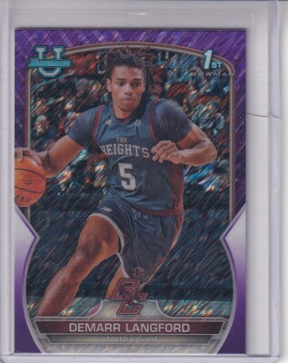 Demarr Langford 2022-23 Bowman University Chrome Purple Shimmer $1.50 ...
