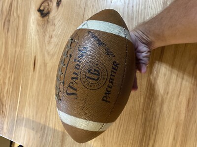 Vintage Early SPALDING Pace Setter Leather Football Lee Grosscup ...