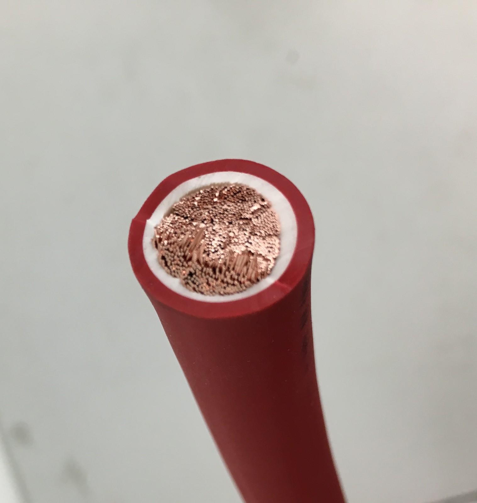 1/0 AWG 0 Gauge Battery Cable Red By the Foot OFC Copper Power Wire ...