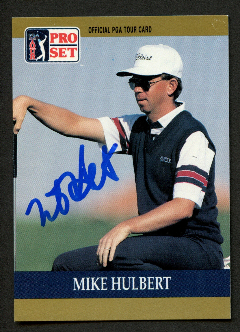 Mike Hulbert #27 signed autograph auto 1990 Pro Set Golf Trading Card ...