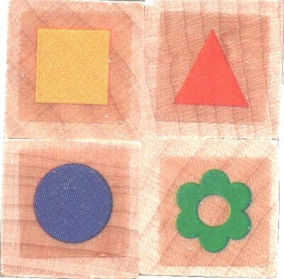 Hero Arts ~ TINY GEOMETRICS ~ Wood Mounted Rubber Shapes Squares ...