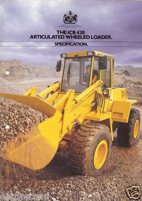 Equipment Brochure - JCB - 430 - Wheel Loader - c1987 (E1982) | eBay