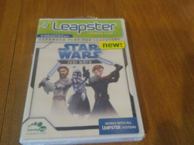 LEAP FROG LEAPSTER LEARNING GAMES STAR WARS JEDI MATH NEW | eBay