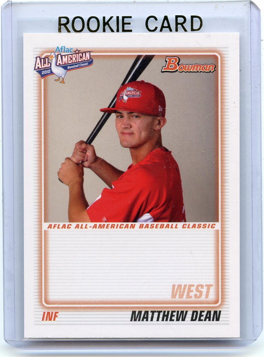 2010 BOWMAN #AFLAC-MD MATTHEW DEAN "AFLAC" ROOKIE CARD RC, 051016 | eBay