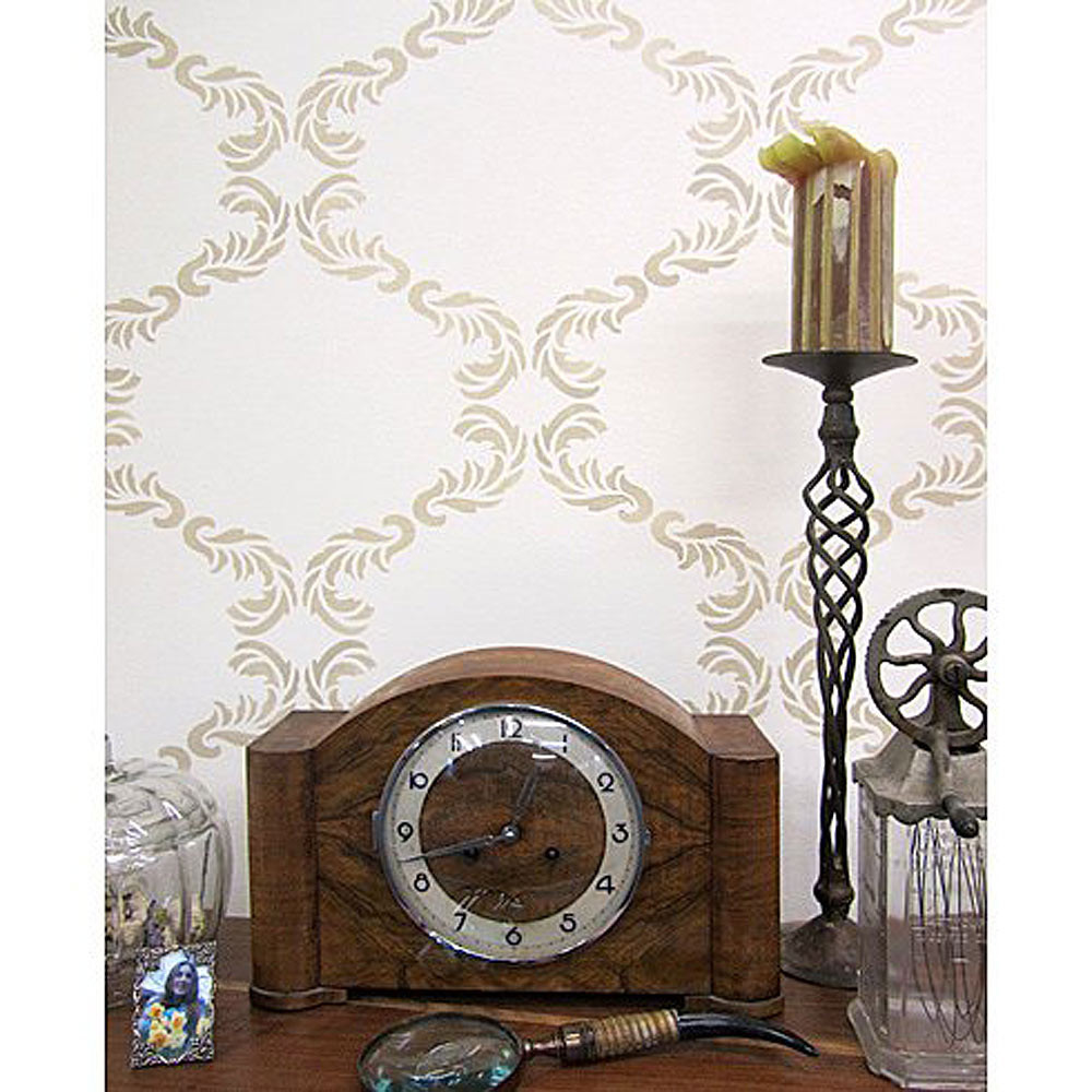Chelsea Allover Wall Stencil - Size: Small - Sturdy Reusable DIY Wall ...